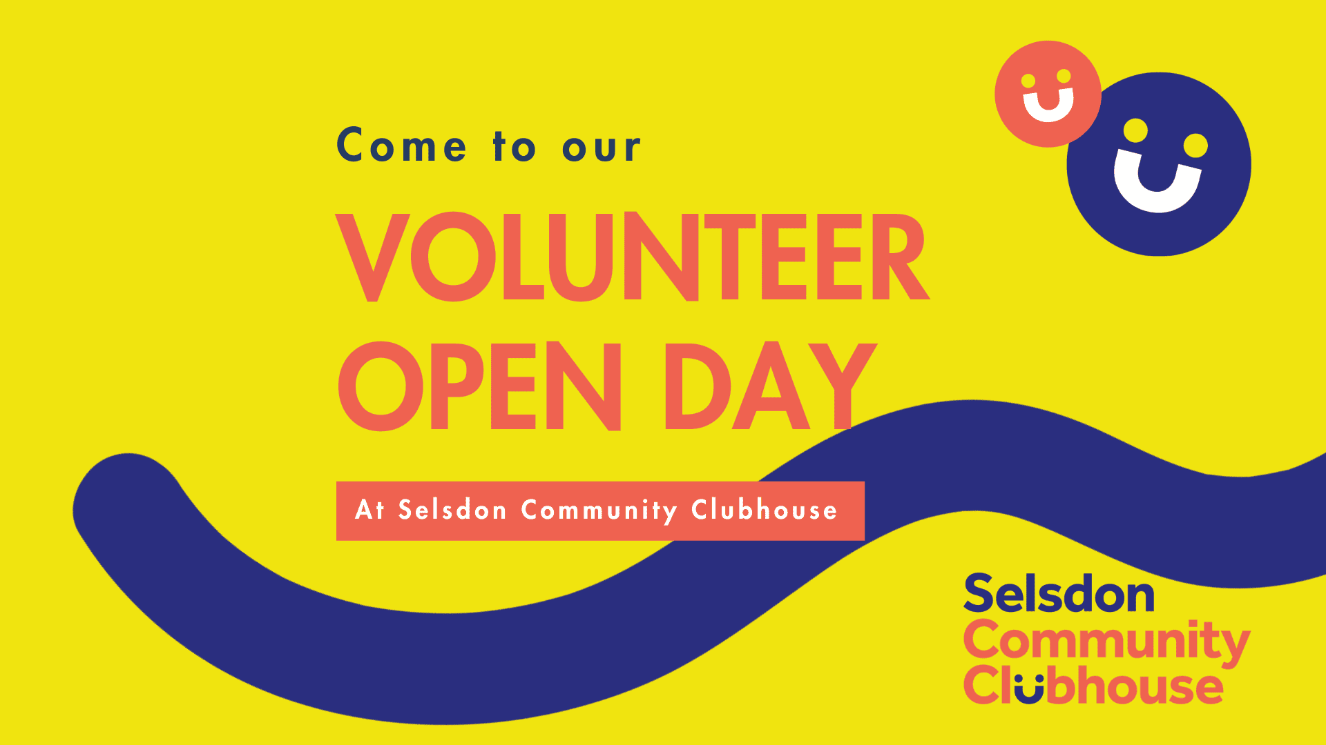 Volunteer Open Day, May 2026 | Selsdon Community Clubhouse